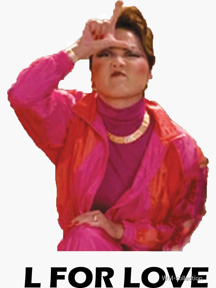 "Dodgeball L for Love " Sticker for Sale by WM-collection | Redbubble