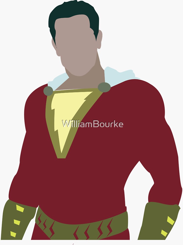 "Shazam" Sticker by WilliamBourke | Redbubble