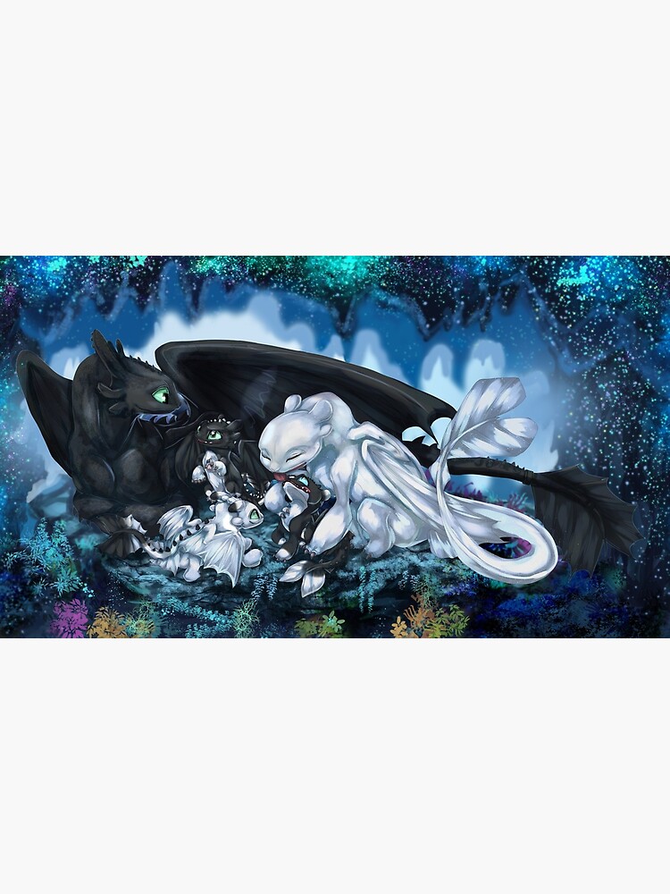 "how to train your dragon - Night furry family" Art Print for Sale by ...