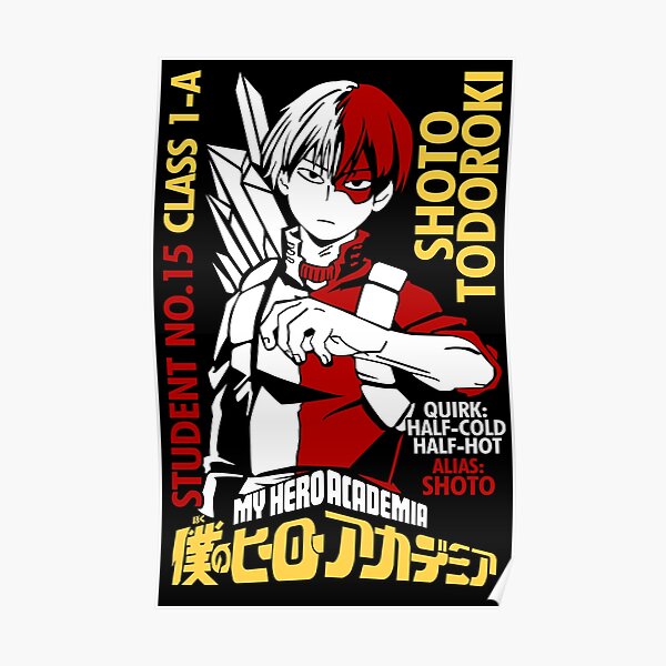 Shoto Todoroki Posters | Redbubble