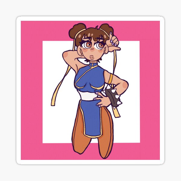 "Chun Li (Street Fighter)" Sticker for Sale by knuckledclown | Redbubble