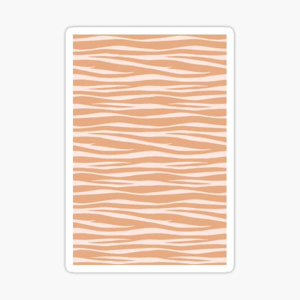 "Zebra Print - Toffee Caramel" Sticker by SilverPegasus | Redbubble