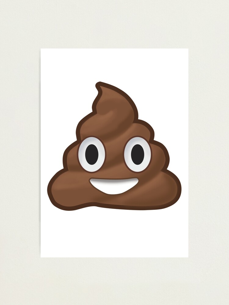 "Poo face emoji_©ChunkaMunka on Redbubble" Photographic Print by ...