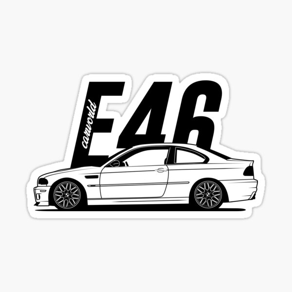 Sticker: E46 | Redbubble