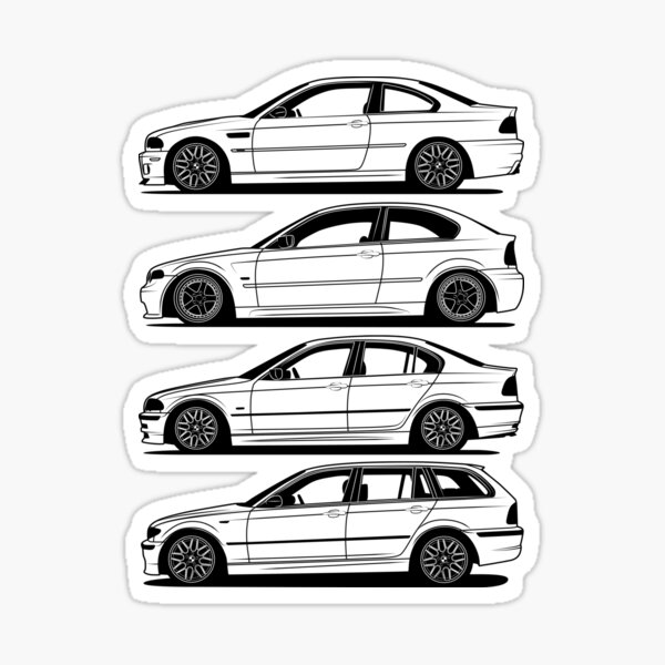 Sticker: E46 | Redbubble