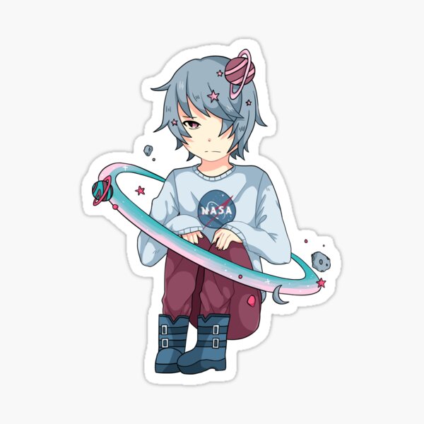 "Galaxy Boy " Sticker for Sale by Kuroha | Redbubble