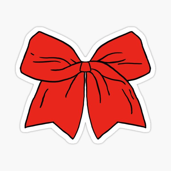 Cheer Bow Stickers | Redbubble