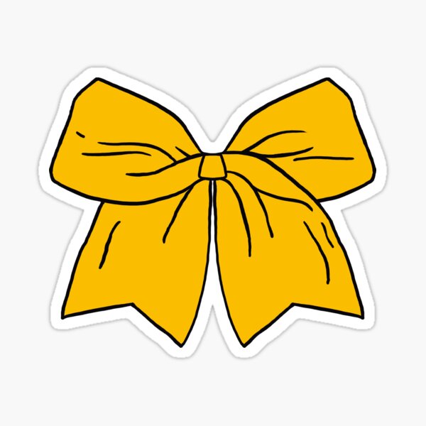 Cheer Bow Stickers | Redbubble