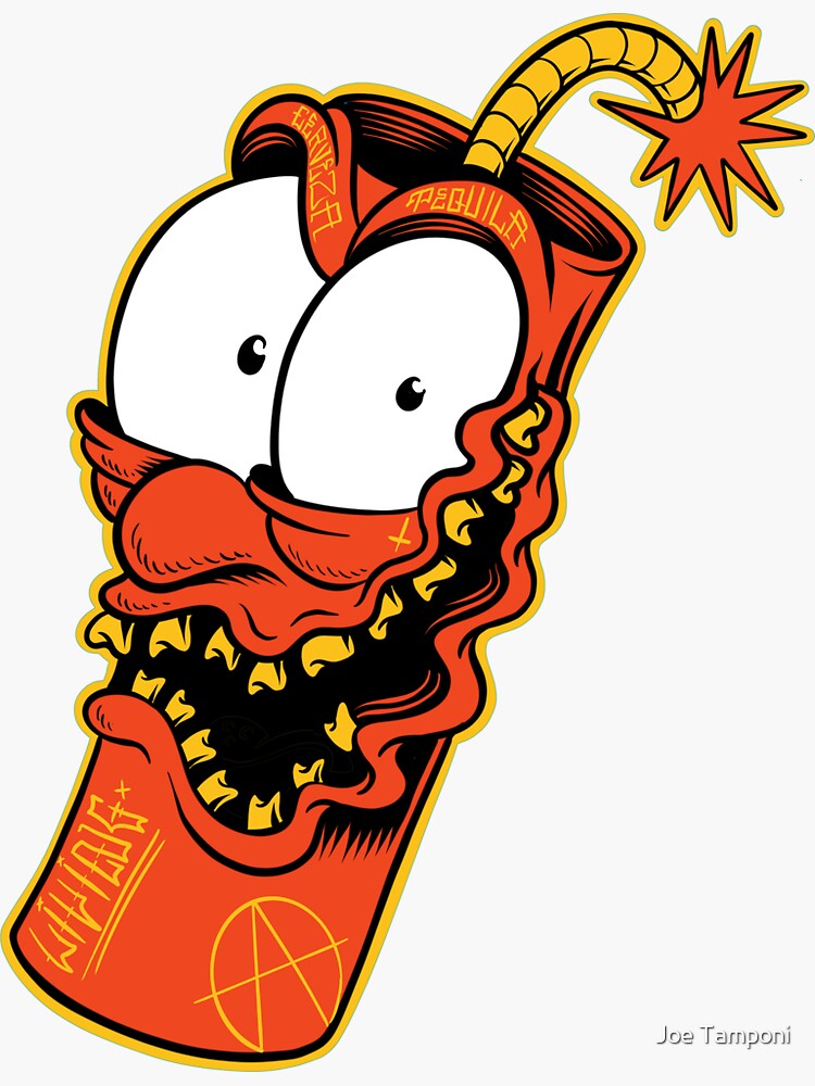 "Laughing Dynamite - Designed by Joe Tamponi" Sticker for Sale by ...