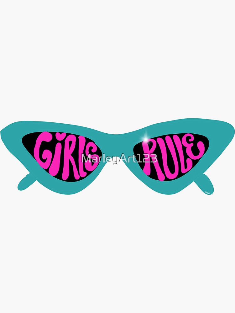 "Girls Rule" Sticker by MarleyArt123 | Redbubble