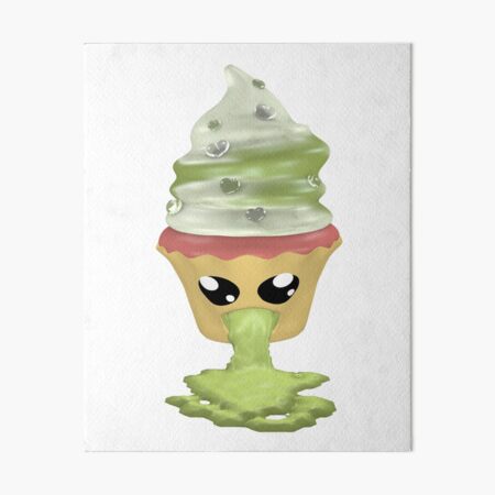"puking emoticon cupcake" Art Board Print by BubbleundCoon | Redbubble