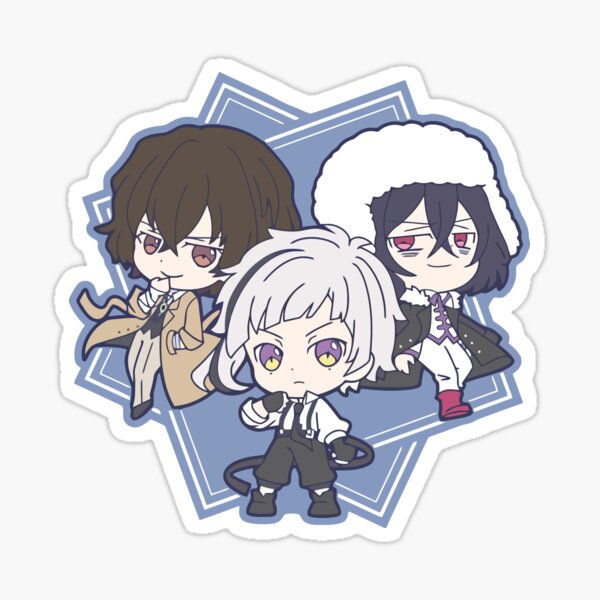 "Bungo Stray Dogs- Atsushi, Osamu, Fyodor" Sticker for Sale by Chibify ...