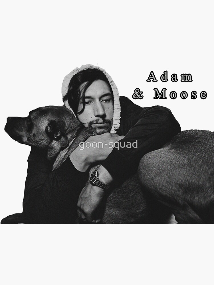"ADAM DRIVER -- Adam & Moose" Sticker for Sale by goon-squad | Redbubble