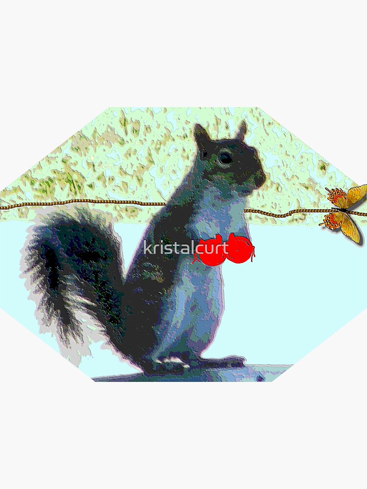 "Boxing Squirrel" Sticker for Sale by kristalcurt | Redbubble