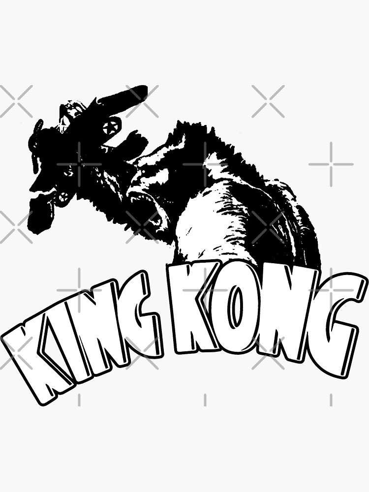 "king kong" Sticker for Sale by ryaneliz91 | Redbubble