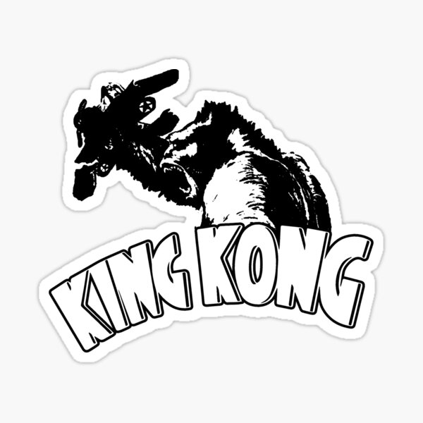 "king kong" Sticker for Sale by ryaneliz91 | Redbubble