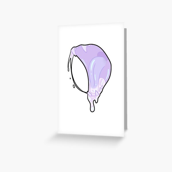 "Milky purple dripping cat maw (no outline)" Greeting Card for Sale by ...