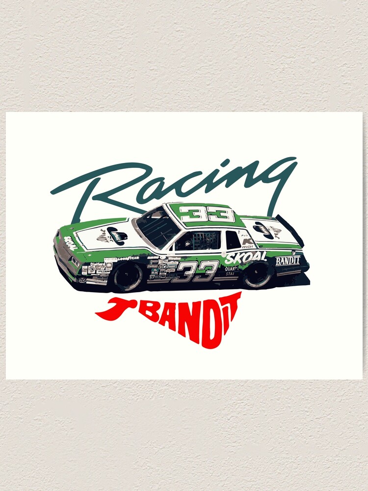 "Vintage Harry Gant "Skoal Bandit" Race Car " Art Print by FromThe8Tees ...