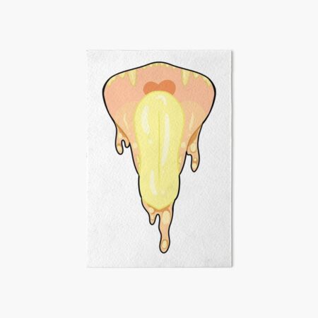 "Orange-yellow dripping cat maw (no outline)" Art Board Print for Sale ...