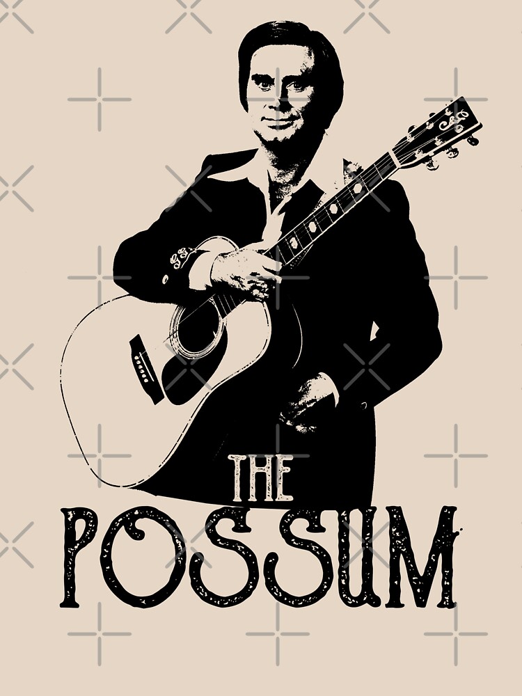 "George Jones - The Possum" T-shirt for Sale by fontastic | Redbubble ...