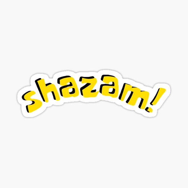 "shazam!" Sticker for Sale by jnesar | Redbubble