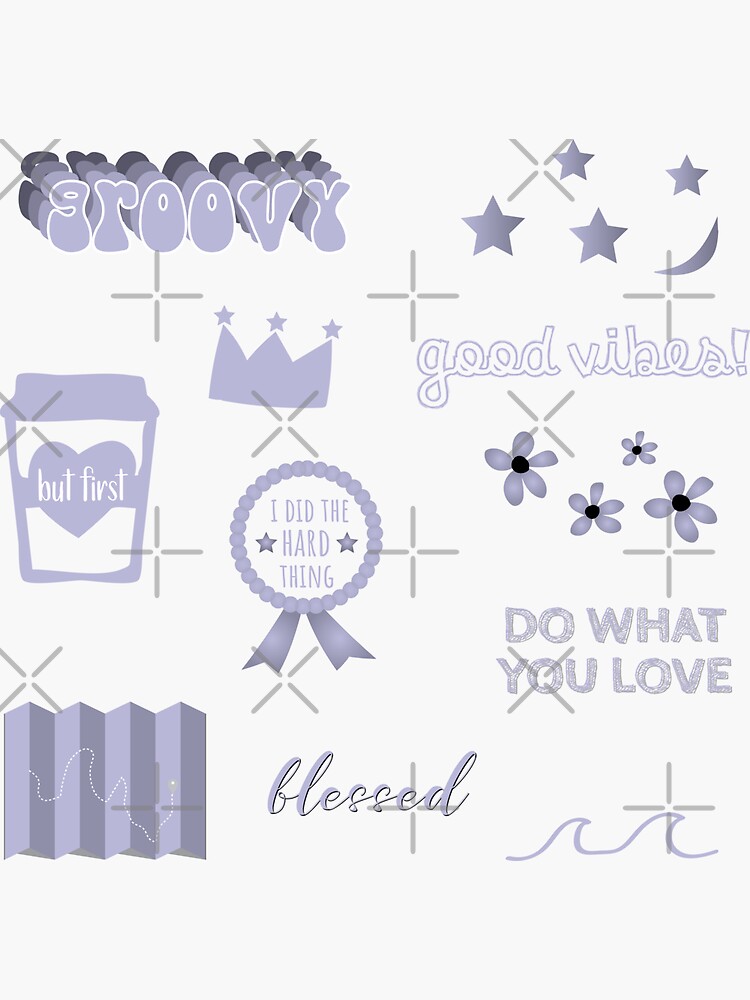 "Light purple Sticker Pack" Sticker by The-Goods | Redbubble
