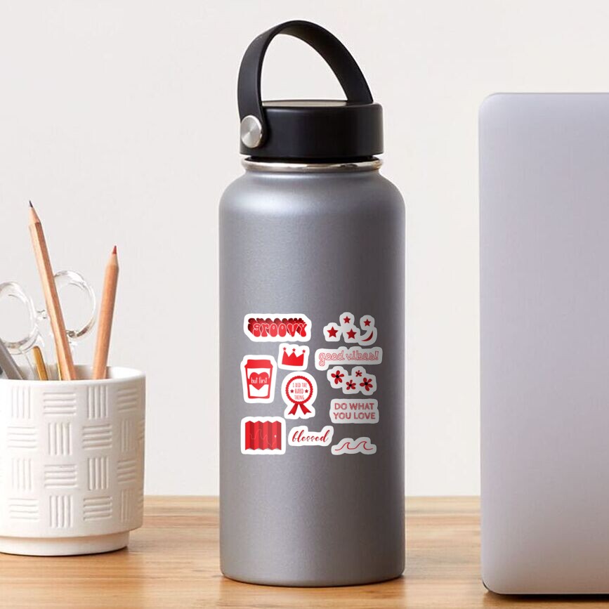 "Red Sticker Pack" Sticker for Sale by The-Goods | Redbubble