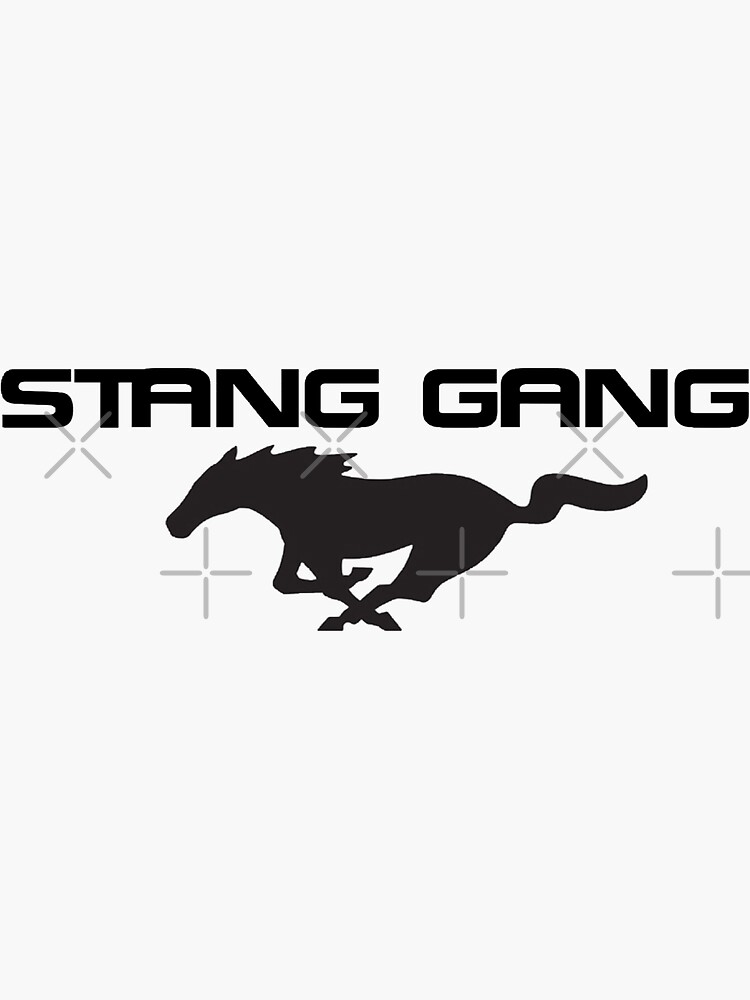"Stang Gang" Sticker for Sale by victoriab-123 | Redbubble