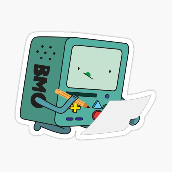 "BMO draw" Sticker for Sale by plushism | Redbubble