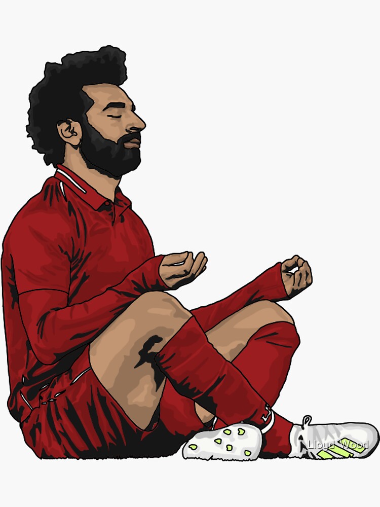 "Yoga Mo Salah v2" Sticker for Sale by Lloyd Wood | Redbubble