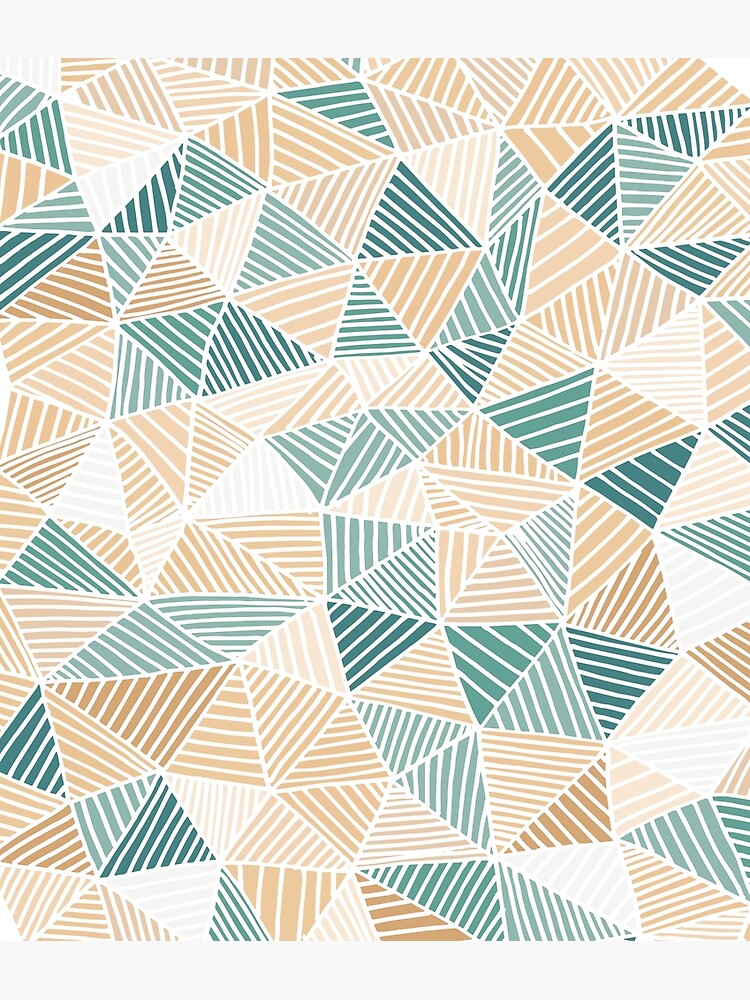 "Line Work Triangles - Desert" Poster for Sale by Beholderess | Redbubble