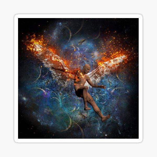 "Fallen angel" Sticker for Sale by rolffimages | Redbubble