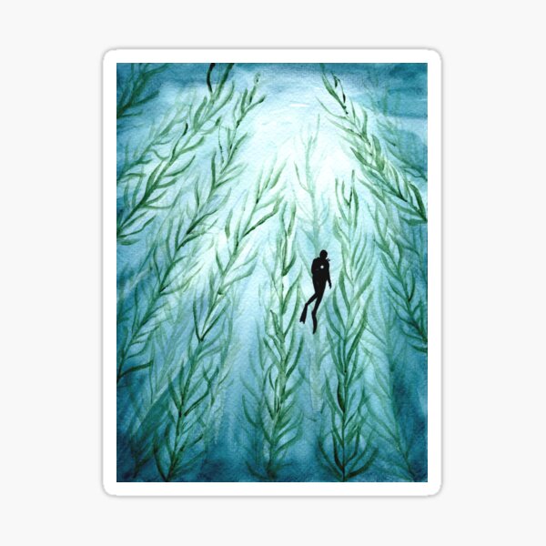 "Deep dive" Sticker for Sale by em0cean | Redbubble