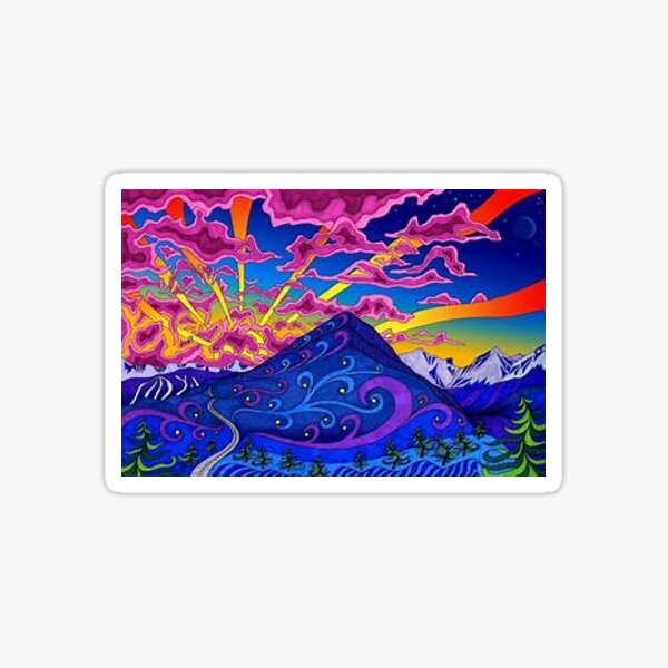 "trippy art " Sticker by Crazyfreak434 | Redbubble