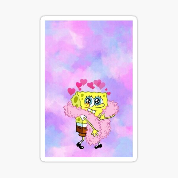 "SpongeBob Squarepants aesthetic | Love" Sticker for Sale by Jabelss ...
