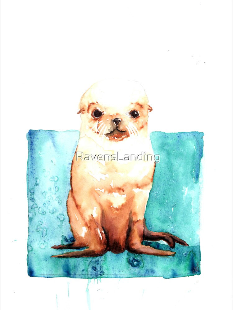 "Fluffy Seal Pup" Sticker by RavensLanding | Redbubble