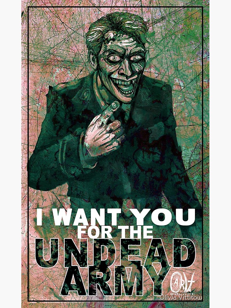 Impression encadrée « Zombie Apocalypse Propaganda, Rubin », par ...