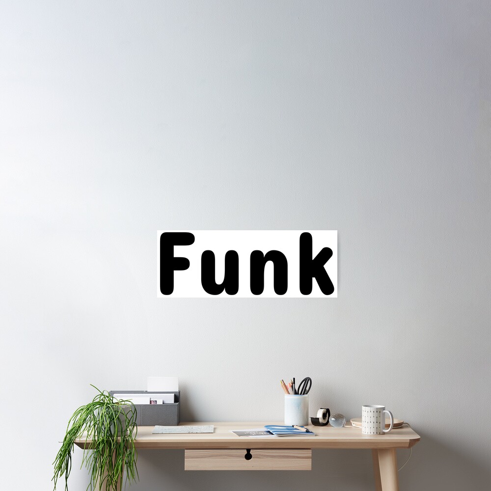 "Funk Word Logo" Poster for Sale by videogamegenius | Redbubble