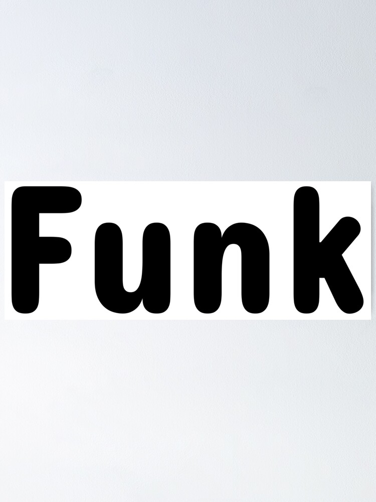"Funk Word Logo" Poster for Sale by videogamegenius | Redbubble