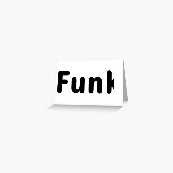 "Funk Word Logo" Greeting Card for Sale by videogamegenius | Redbubble