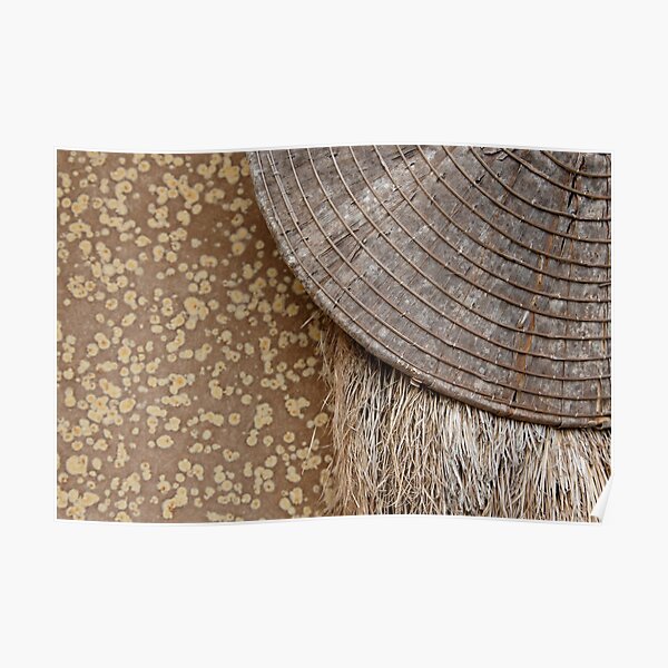 "Banana-leaf Hat and Rice-straw Cape" Poster for Sale by nekineko ...