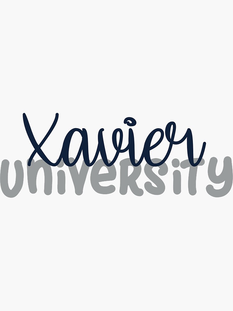 "Xavier University" Sticker for Sale by nicolerogge | Redbubble
