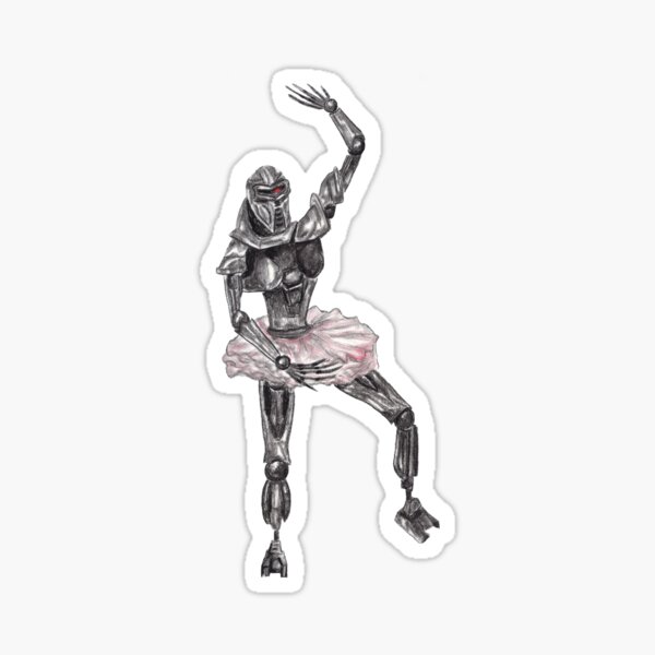 "Cute Cylon Ballerina" Sticker by keyanna | Redbubble