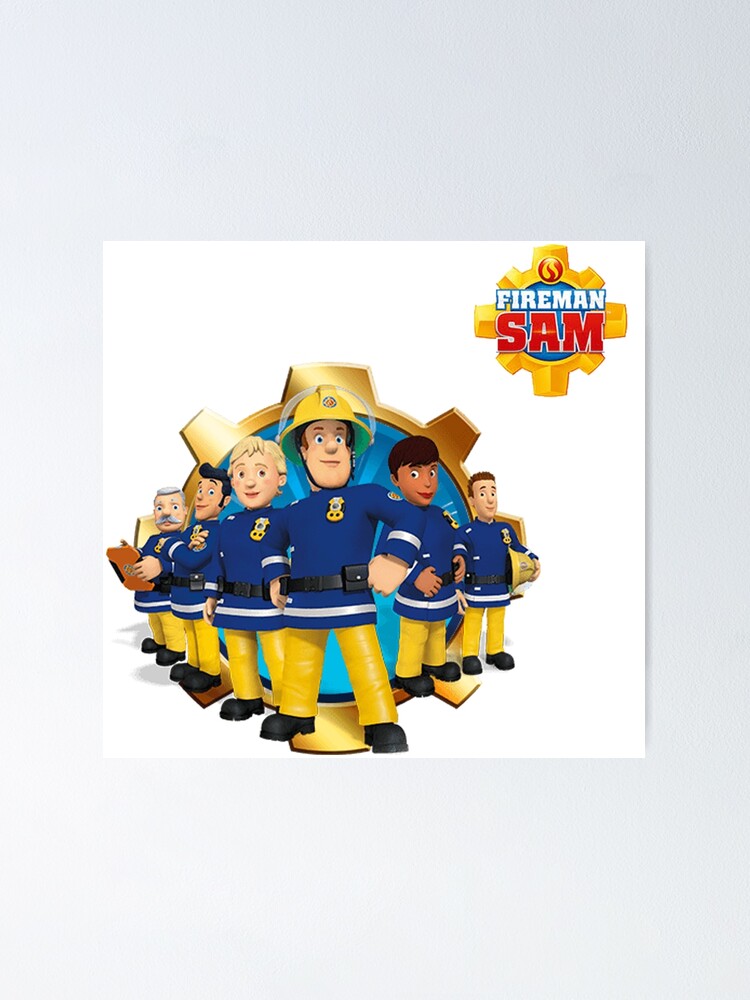 "FIREMAN SAM Merchandise!" Poster for Sale by Noflash | Redbubble