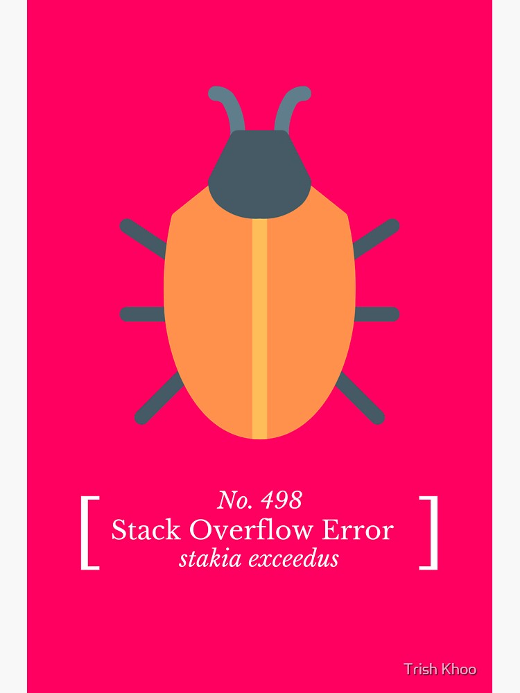 "Stack Overflow" Sticker for Sale by hogfish | Redbubble