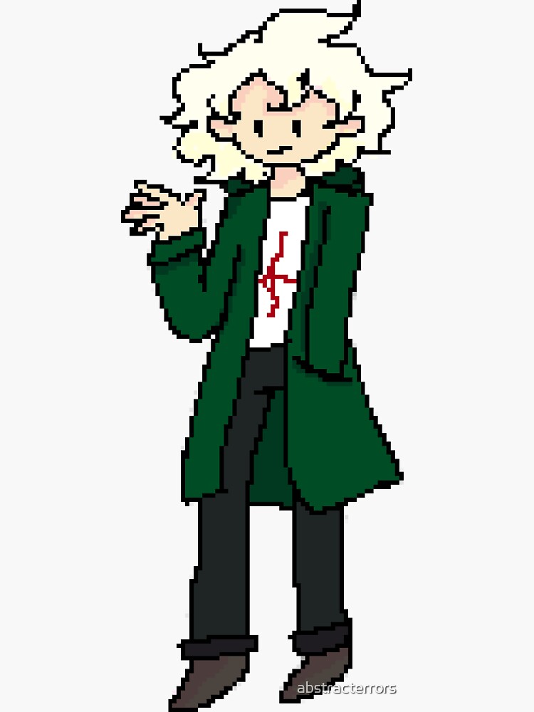 "Nagito Komeada Pixel Art" Sticker by abstracterrors | Redbubble