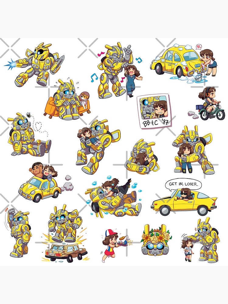 "Bumblebees" Sticker for Sale by youkaiyume | Redbubble