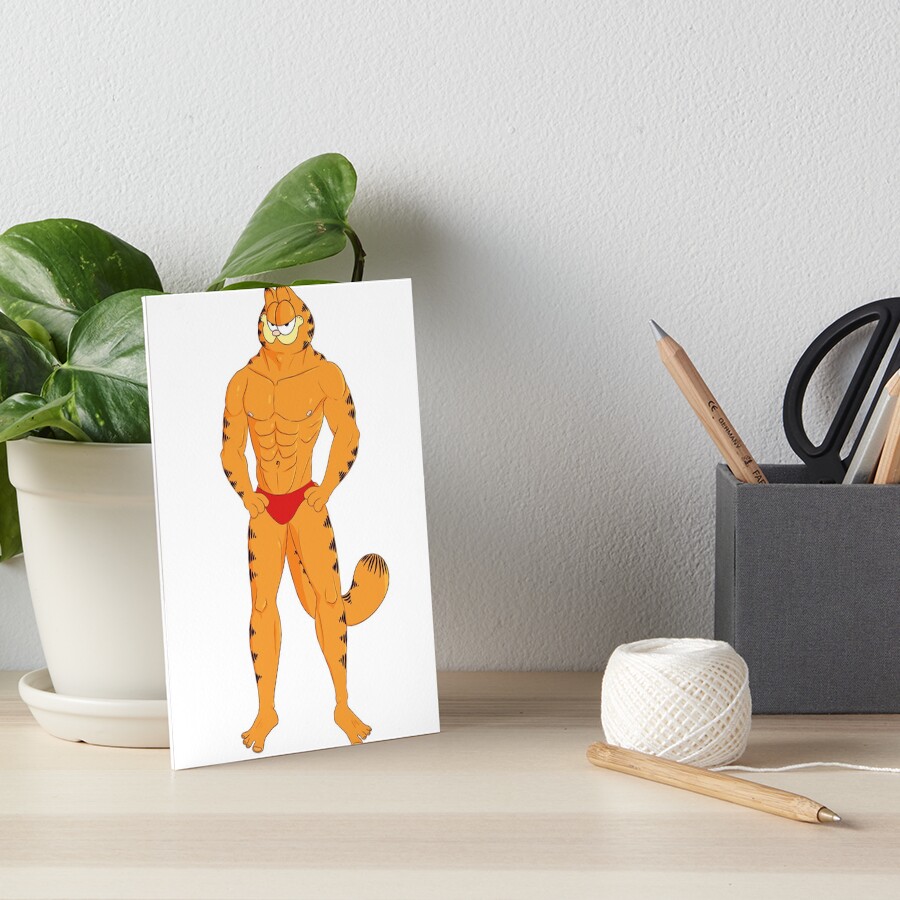 "Buff Garfield" Art Board Print for Sale by aniix5 | Redbubble