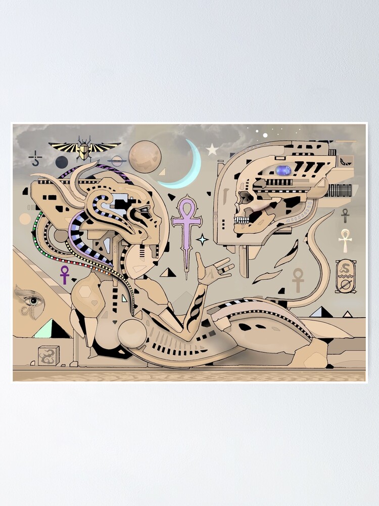 "egypt alien pyramid ankh" Poster for Sale by mightygog | Redbubble