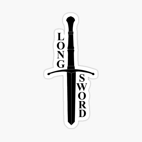 "Longsword " Sticker for Sale by SpartanWorx | Redbubble